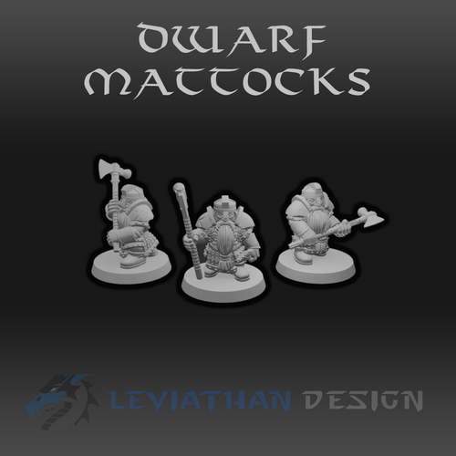 Iron Hills Dwarves Mattock Warriors 28mm Miniatures Middle Earth LOTR ...