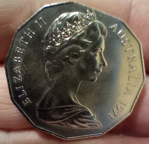1971 Australian 50 cent coin with imperfection | eBay