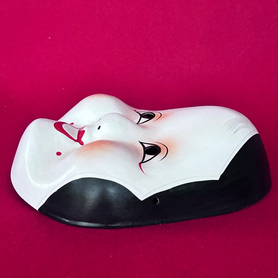 Traditional PaperMasks Okame mask & Kitsune mask | eBay