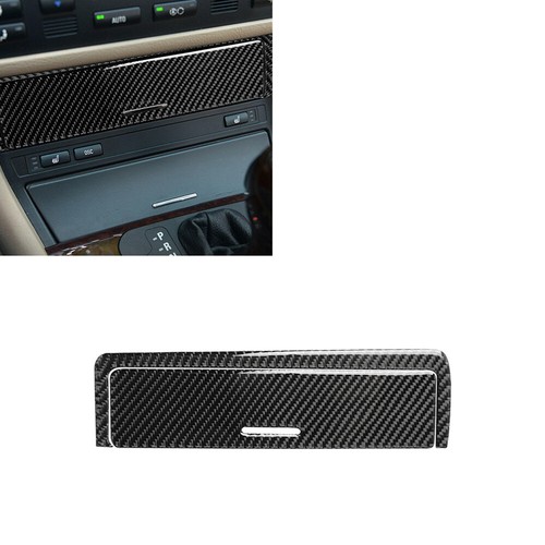 Carbon Fiber Gear Shift Button Panel Sticker Trim For BMW 3-Series E46 ...