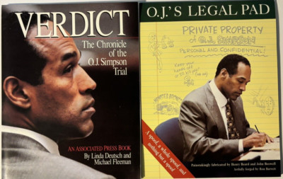 OJ SIMPSON Lot Chronicle of the OJ Trial / OJ's Legal Pad True Crime ...