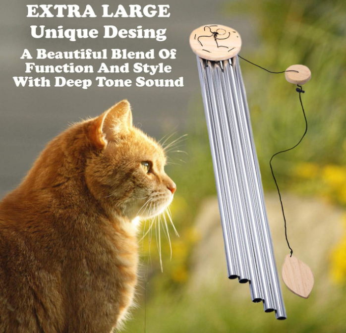 5' Big Extra Large 57″ Wind Chime Deep Tone Tuned Resonant Bass Sound ...