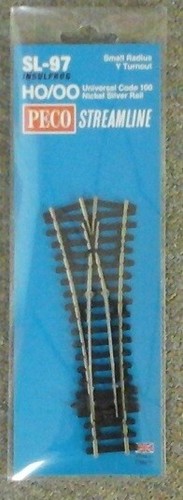 PECO HO scale Small Radius Wye Turnout SL97 Code 100 | eBay