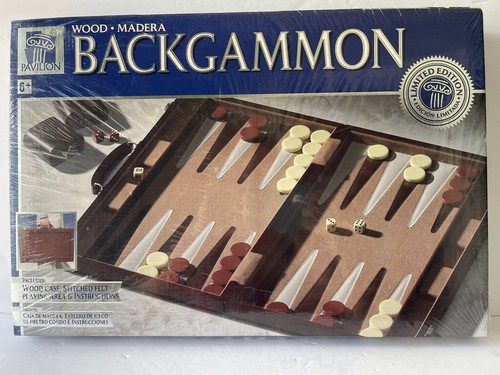 Backgammon Limited Edition Wooden Case Madera Stitched Felt Pavilion ...
