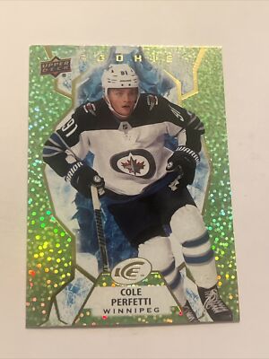 2021-22 Upper Deck Ice Cole Perfetti Green | eBay