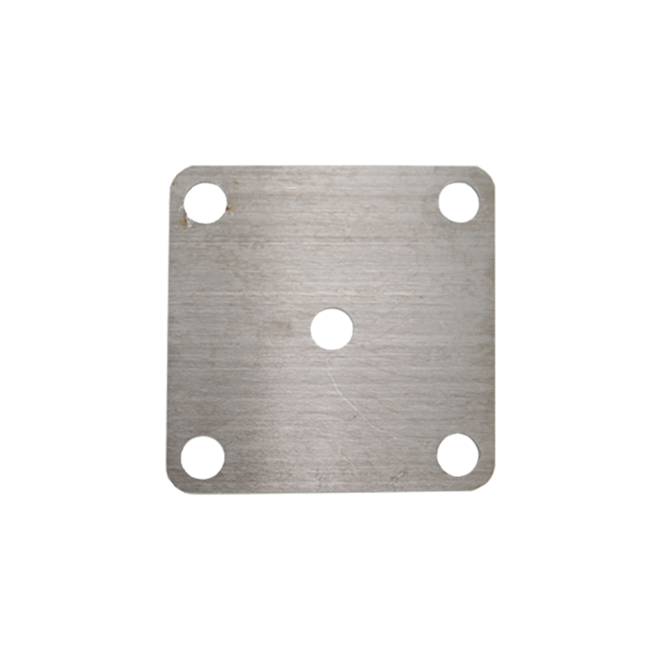 Stainless Steel 304 Grade Square Base Flange Plate 3-1/8" x 3-1/8"(80mm ...