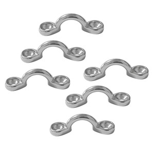 6x Stainless Steel Marine Large-C Pad Eye Straps Tie Down Anchor Deck ...
