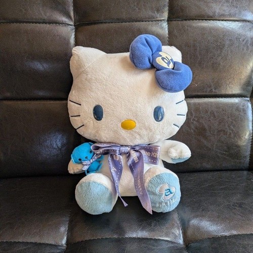 Rare Hello Kitty Plush a-nation Blue Teddy | eBay