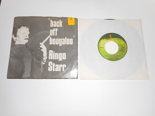 RINGO STARR " BACK OFF BOOGALOO "45 RPM W/P #1849 APPLE LABEL | eBay