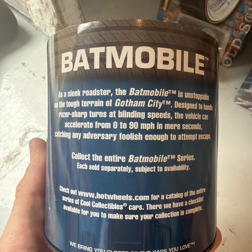 2005 Hot Wheels Batmobile Series Oil Can 1 of 3 Limited Edition 1/20000 ...
