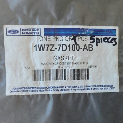 NEW FORD OEM 1W7Z-7D100-AB GASKET, PKG OF 5 | eBay