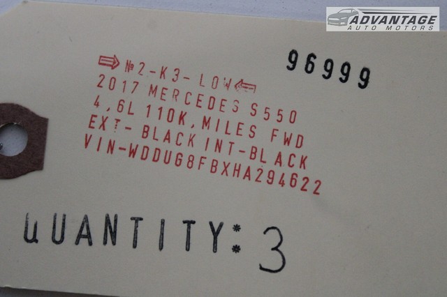 MERCEDES-BENZ S W222 V222 X222 2018 Interior Lighting A0009069504 for ...