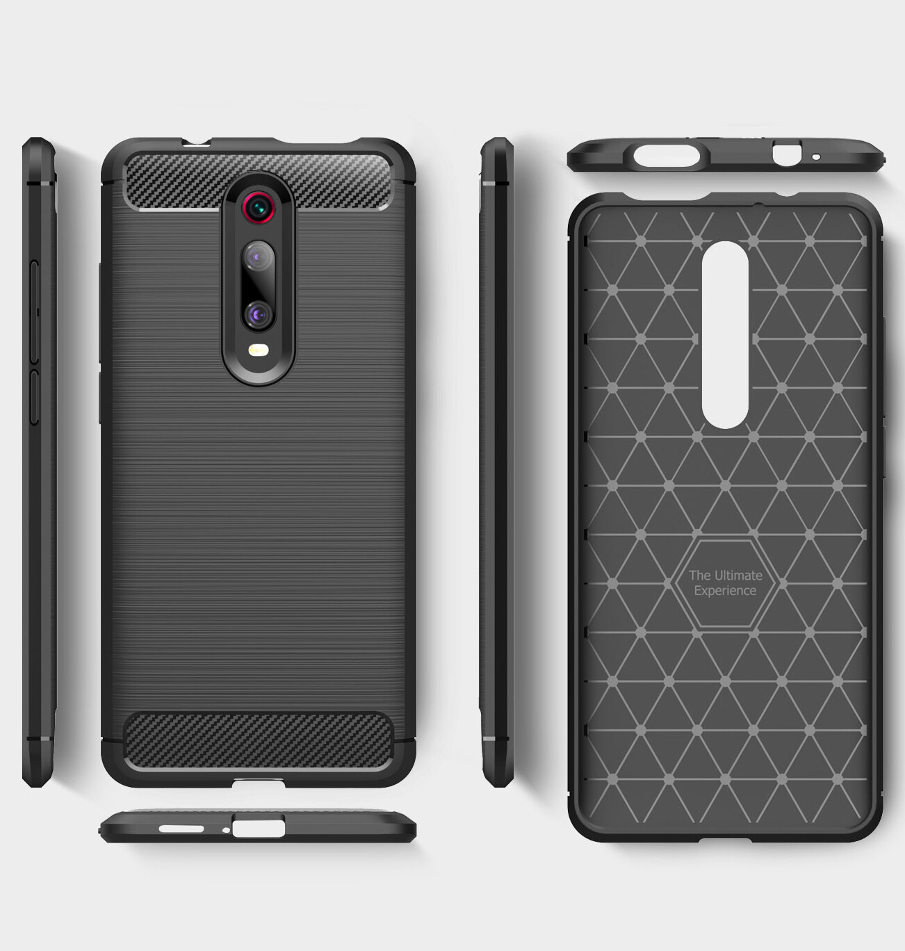 For Xiaomi Redmi K20 Pro Case Carbon Fiber Shockproof Ultra Slim Thin ...