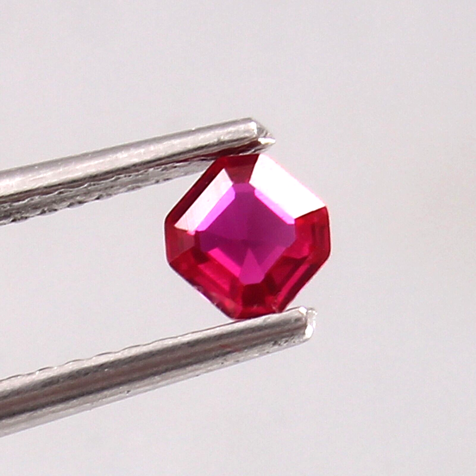 Ravishing Color 4x4 MM Natural Ceylon Pink Sapphire Loose Asscher Cut ...