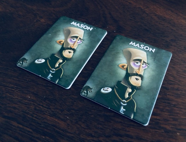 One Night Ultimate Werewolf (Set of 2 Mason Cards) Extra/Replacement ...
