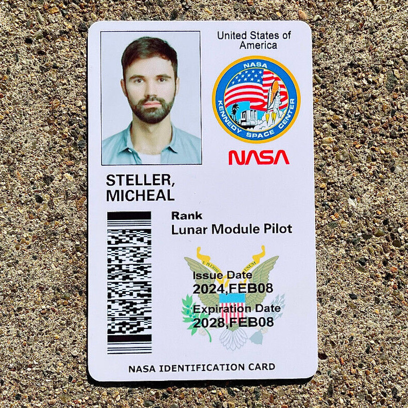 Nasa Id Card Template