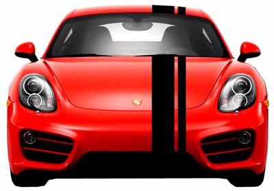NEW 2" & 6" Double Offset Grand Sport Vinyl Car RACING STRIPES (Fits ...