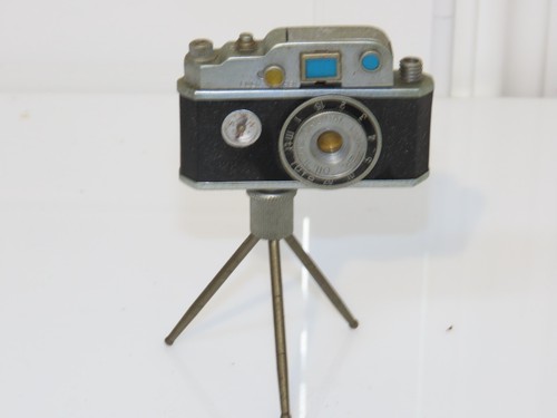 Vintage Tripod Camera Lighter Oriental w/Compass | eBay