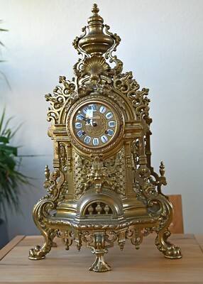 Franz Hermle Imperial Clock | Brevettato | Brass | Italian | German ...