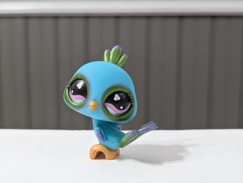 PEACOCK BIRD #869 - Authentic Littlest Pet Shop - Hasbro LPS Shimmer | eBay