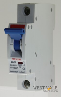 Contactum CP Range - CPB1020B - 20a Type B Single Pole MCB New | eBay UK