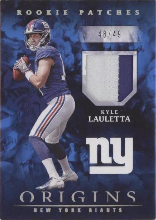 2018 Panini Origins - Rookie Patches Kyle Lauletta #RP-22 Blue /49 (MEM ...
