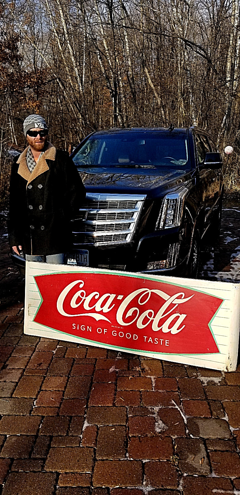 Vintage Early RARE Coca Cola Soda Pop Metal Fishtail Sled Sign Coke ...