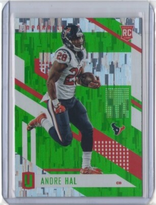ANDRE HAL 2017 Panini Unparalleled RC Rookie Wind Chimes #54 Texans | eBay