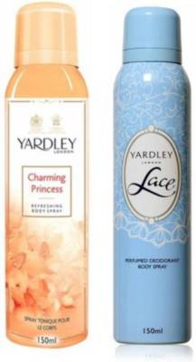 Yardley London Princess & Lace Body Spray - For Women (300 ml, Pack of ...