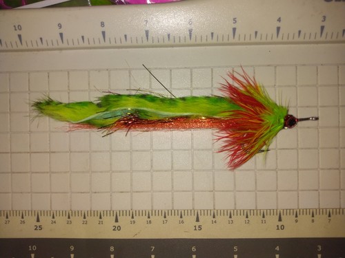 4/0 Gen X Bunny Fly Fire Tiger Pike Fly | eBay