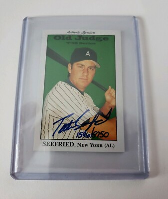 1995 Rookies Old Judge Signatures #29 Tate Seefried Auto/5750 NY ...