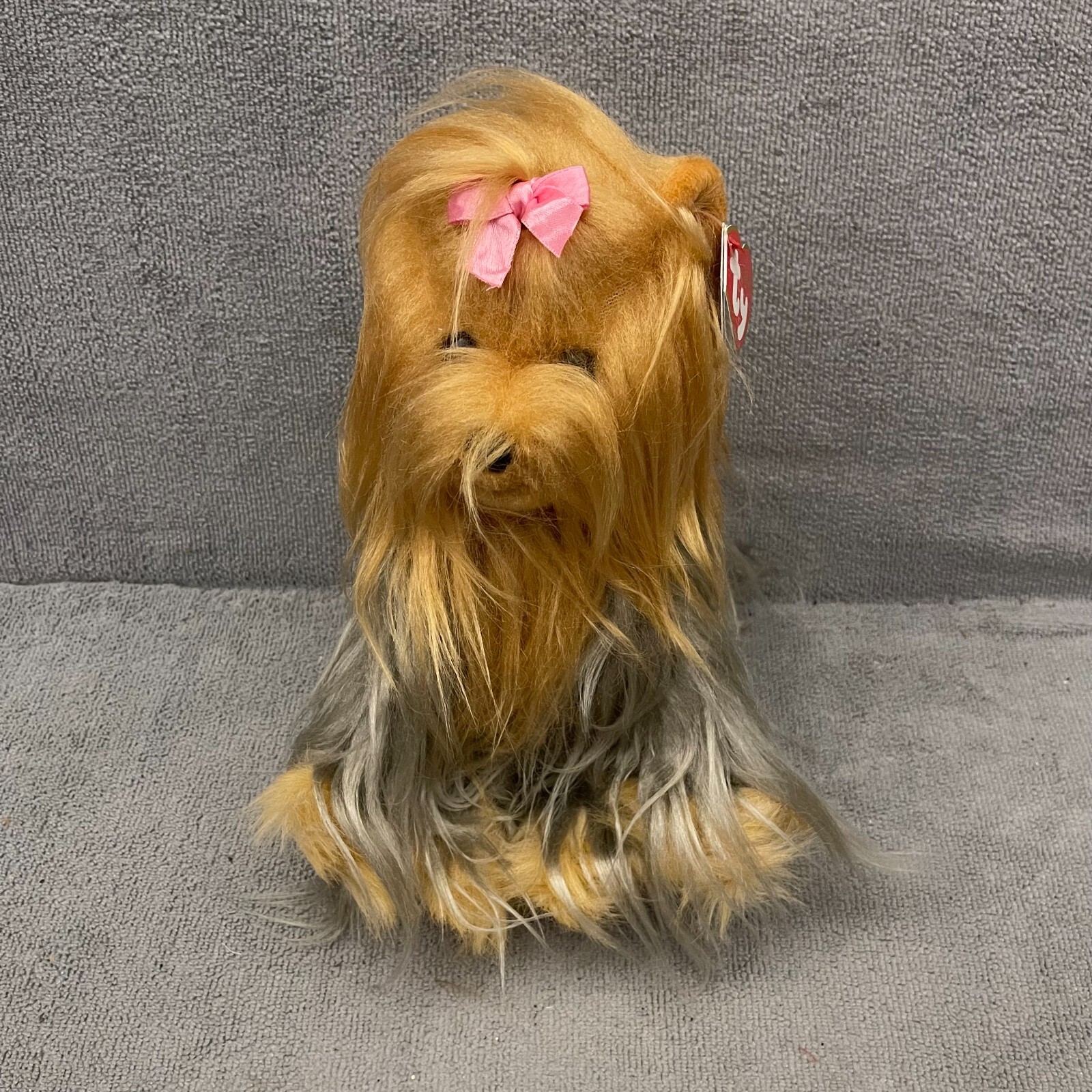Ty Classics Dog Mitsy Yorkshire Terrier Pink Bow Plush Animals Stuffed ...