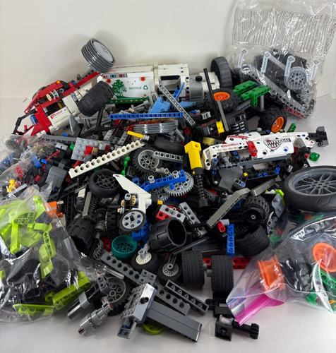 6 Pound Lot Of Lego Technic Parts Beams Gears Pins Lift Arms Connectors ...