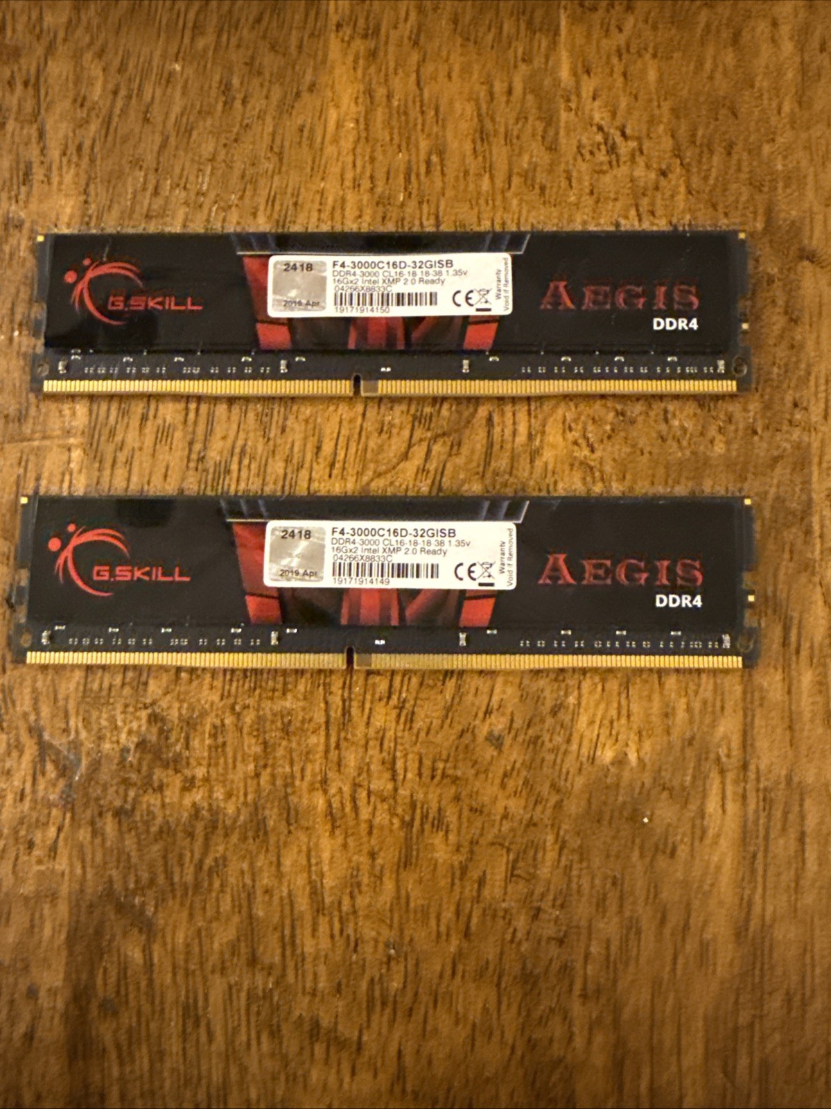 G.Skill Aegis Series 32GB (2 x 16GB) 288-Pin SDRAM (PC4-24000) DDR4 ...