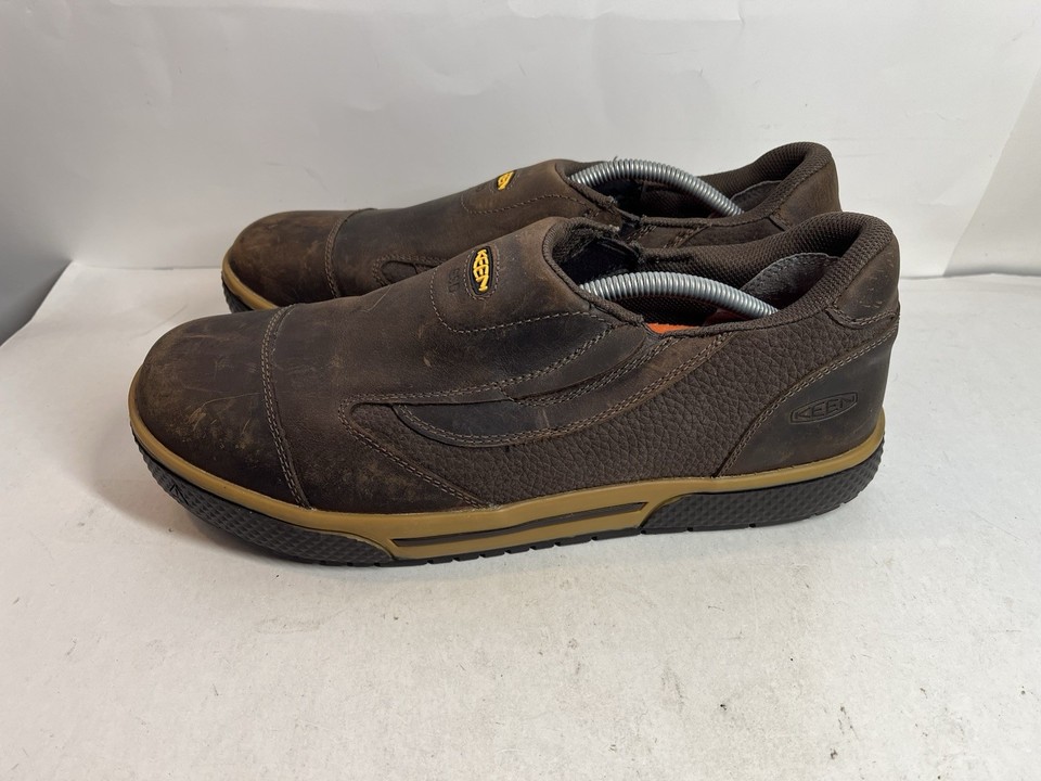 Keen Utility Steel Toe ESD Work Brown Leather Shoes ASTM F2413-11 Mens ...