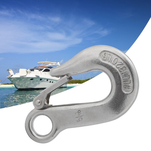 Durable Stainless Steel Clevis Slip Hook With Safety Latch Rowing Boat ...