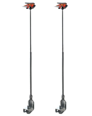 Amber Vintage Style 12v LED Lighted Fender Guides Pair Hot Street Rod ...