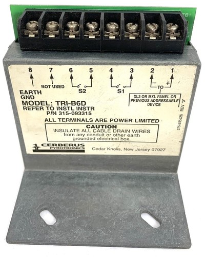 Siemens CERBERUS PYROTRONICS TRI-B6D PROGRAMMABLE DUAL ZONE MODULE | eBay