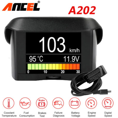 Car Speedometer Fuel Consumption Display Engine Temperature Gauge ...