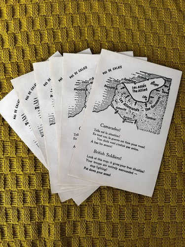 3 x WW2 German Propaganda Leaflets, Dropped On Retreating British ...