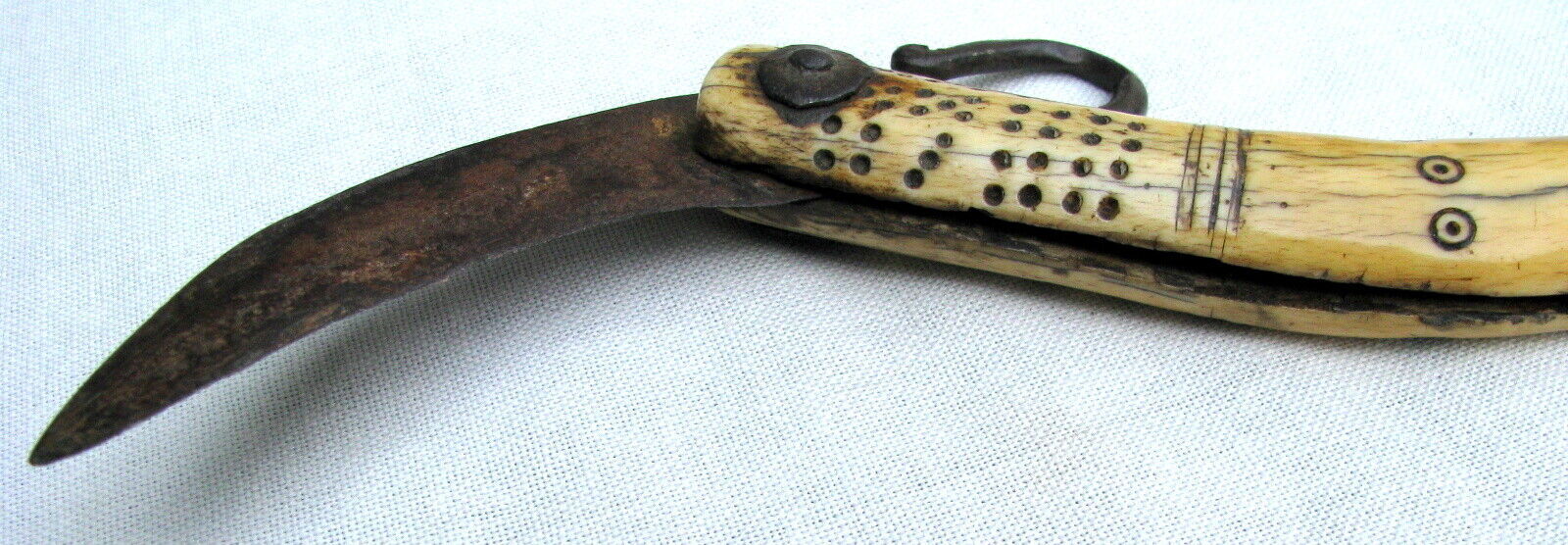 UNIQUE ANTIQUE HANDMADE NAUTICAL / MARITIME FOLK ART SAILOR KNIFE / FID ...