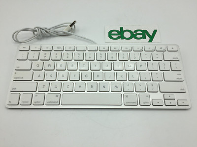 Geniune Apple Mac Compact Wired USB Keyboard Slim Aluminum Model A1242 ...