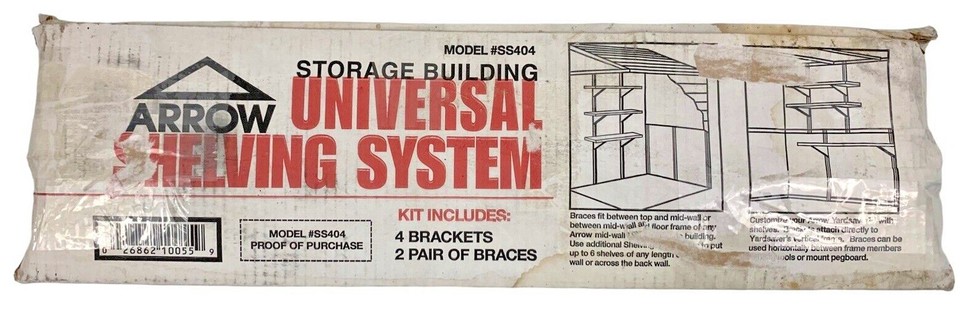 Arrow Shed Storage Building Universal Shelving System Model SS404 Any ...