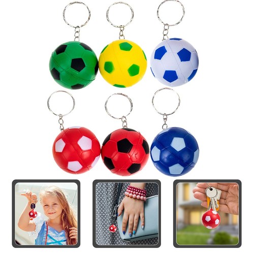 6 Pcs Soccer Keychains for Boys Soccer Theme Party Favors Novelty ...