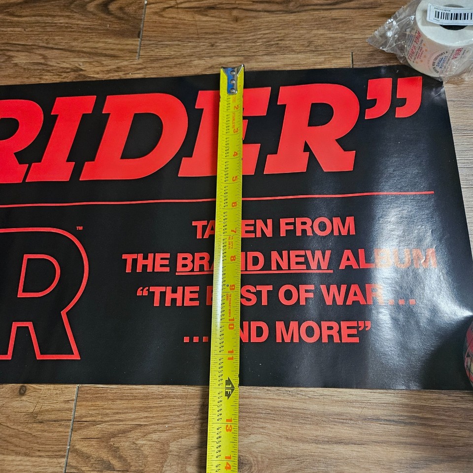 War Low Rider 36x12 Vintage 1980s The Best of War Album Promo Banner ...