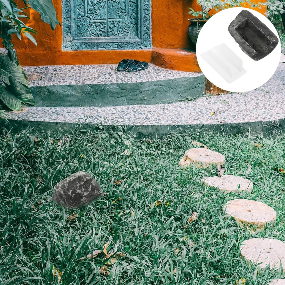 Hidden Key Storage Box Outdoor Resin Fake Stone Holder for Yard Keys ...