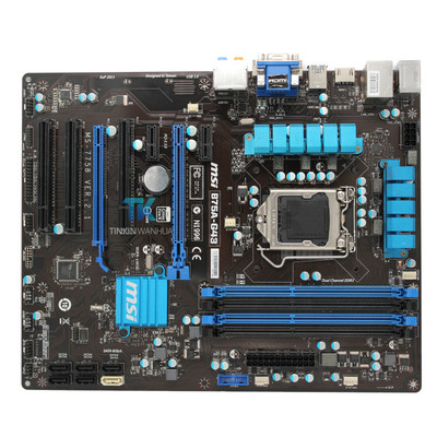Intel B75 LGA 1155 Socket Motherboard for MSI B75A-G43 MS-7758 w/ I/O ...