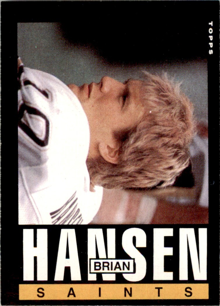 1985 Topps! Brian Hansen New Orleans Saints #105 | eBay