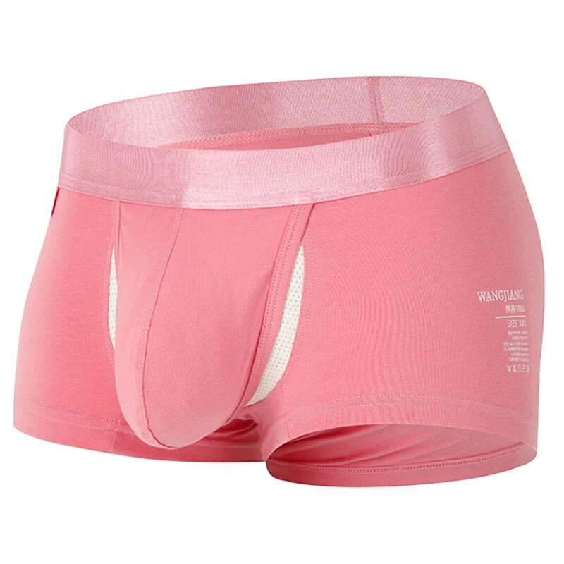 Mens Cotton Underwear Bulge Pouch Boxer Briefs Comfort Flex Waistband ...