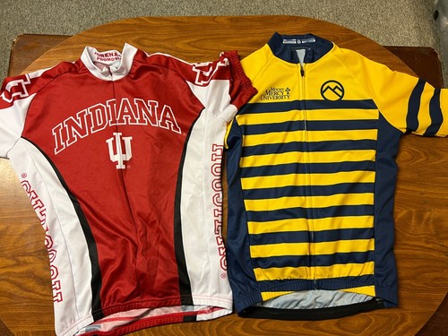 MENS USED LOT OF 2 UNIVERSITY CYCLING BIKING JERSEYS SIZE MEDIUM | eBay